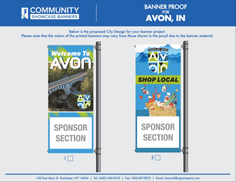 Avon, IN - Community Showcase Banners