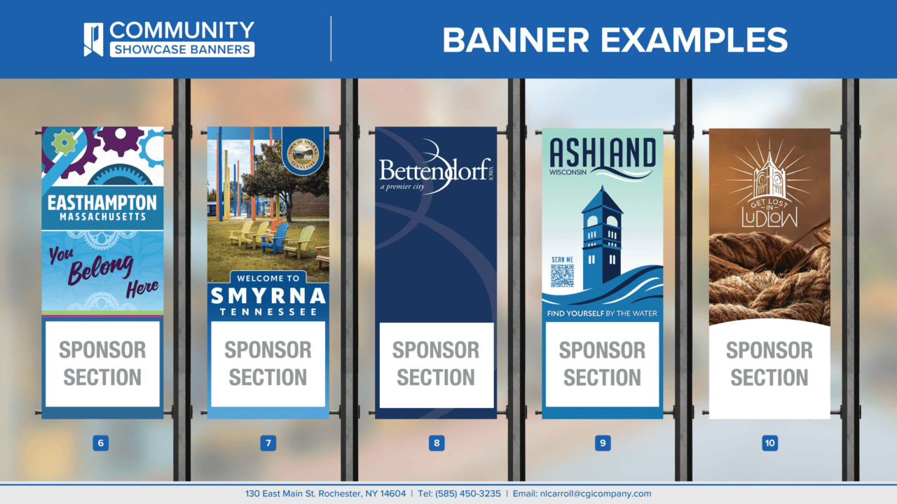Community Showcase Banners | Our banners serve to enhance ordinary ...