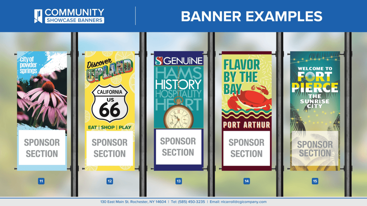 Community Showcase Banners | Our banners serve to enhance ordinary ...