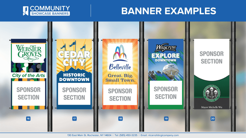 Community Showcase Banners | Our banners serve to enhance ordinary ...