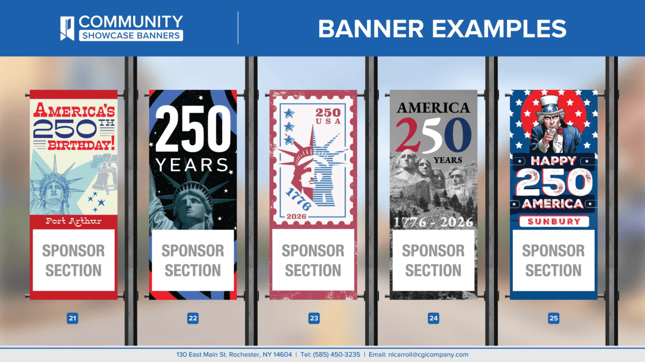 Community Showcase Banners | Our banners serve to enhance ordinary ...